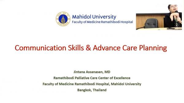 Communication Skills & Advance Care Planning: Jintana Assanasen,MD. (19/01/67) | ภาควิชา ...